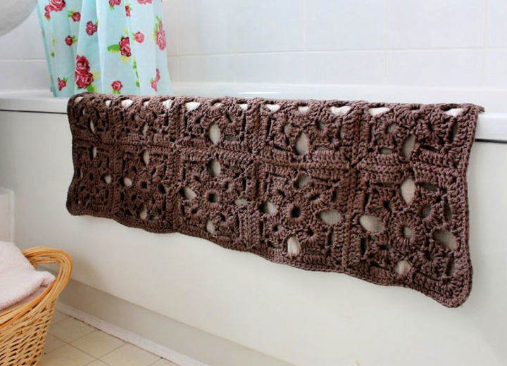 10 Free Crochet Bath Mat Patterns - Crochet Bath Rugs