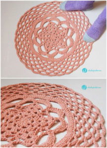 15 Free Crochet Round Rug Patterns | Crochet Circle Rug Pattern
