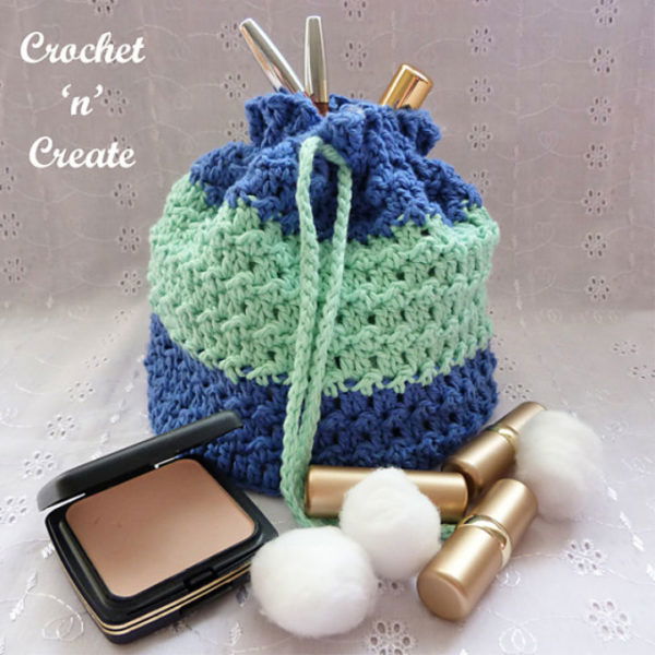 15 Free Crochet Makeup Bag Patterns - Crochet Me